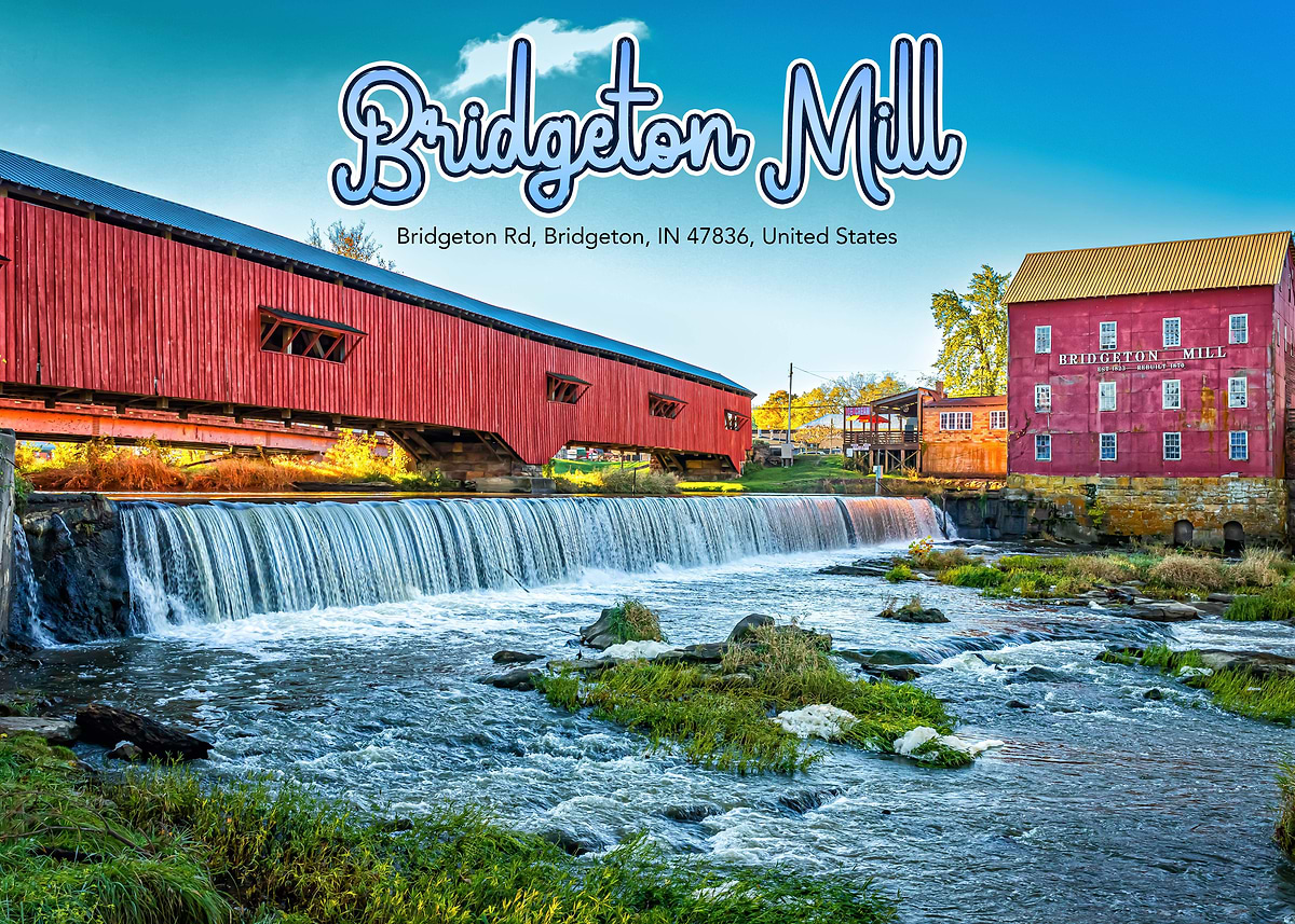 'Bridgeton Mill Bridge' Poster, picture, metal print, paint by Gestalt ...