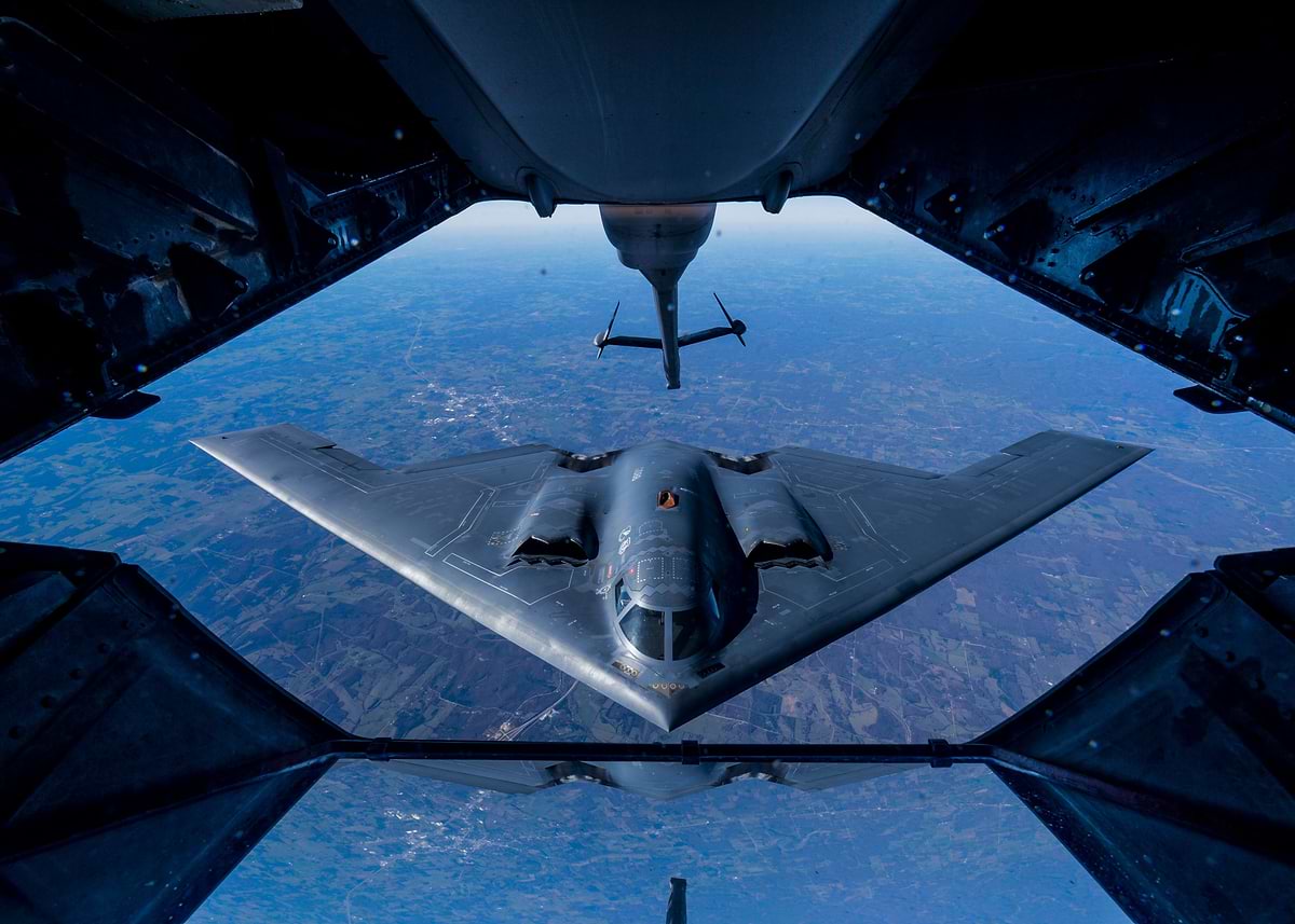 'B2 Bomber' Poster, picture, metal print, paint by Tim | Displate