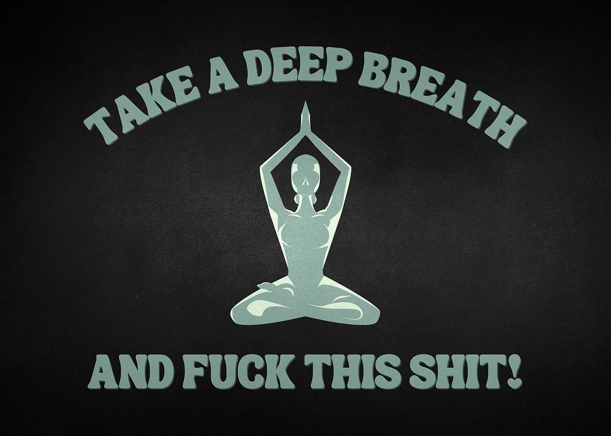 'Take A Deep Breath ' Poster, picture, metal print, paint by Ba Ab ...