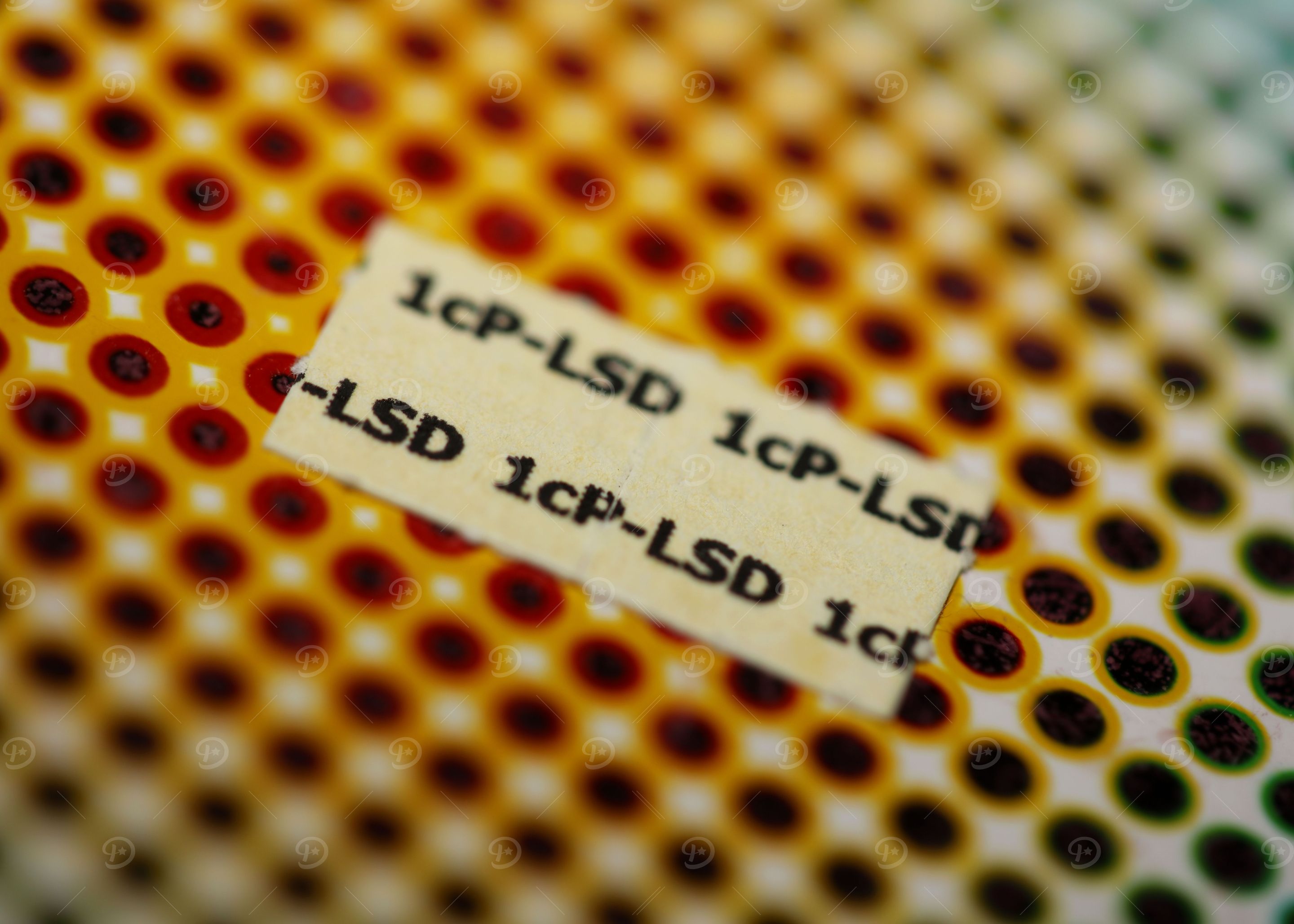 'Self made lsd papers macro' Poster, picture, metal print, paint by ...