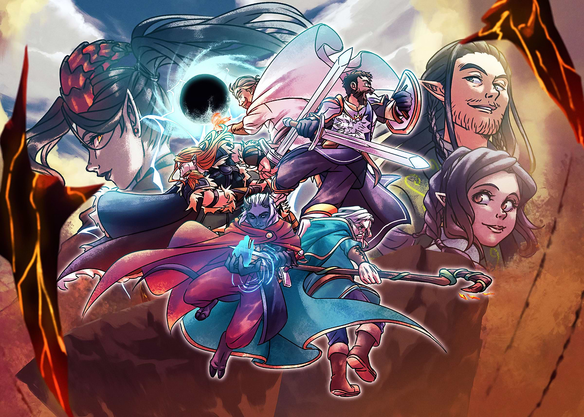 'Table Quest Heroes' Poster, picture, metal print, paint by Table Quest ...