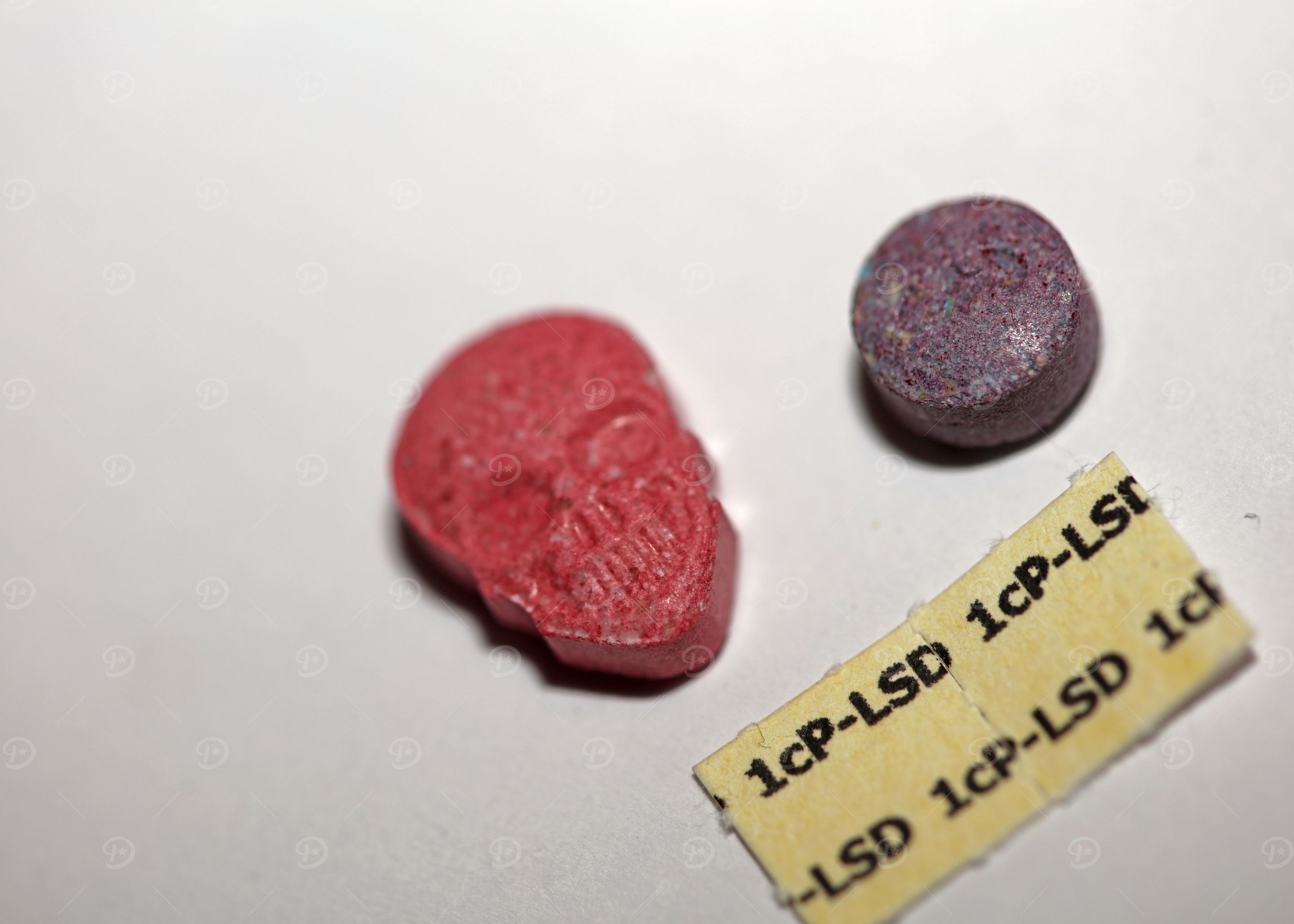 'Psychedelic drugs close up' Poster, picture, metal print, paint by ...