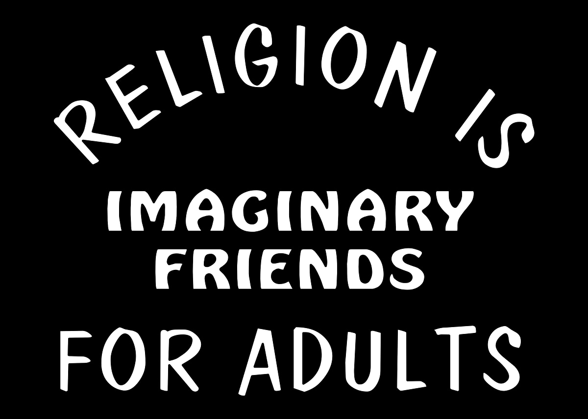 'Atheist atheism anti reli' Poster, picture, metal print, paint by ...
