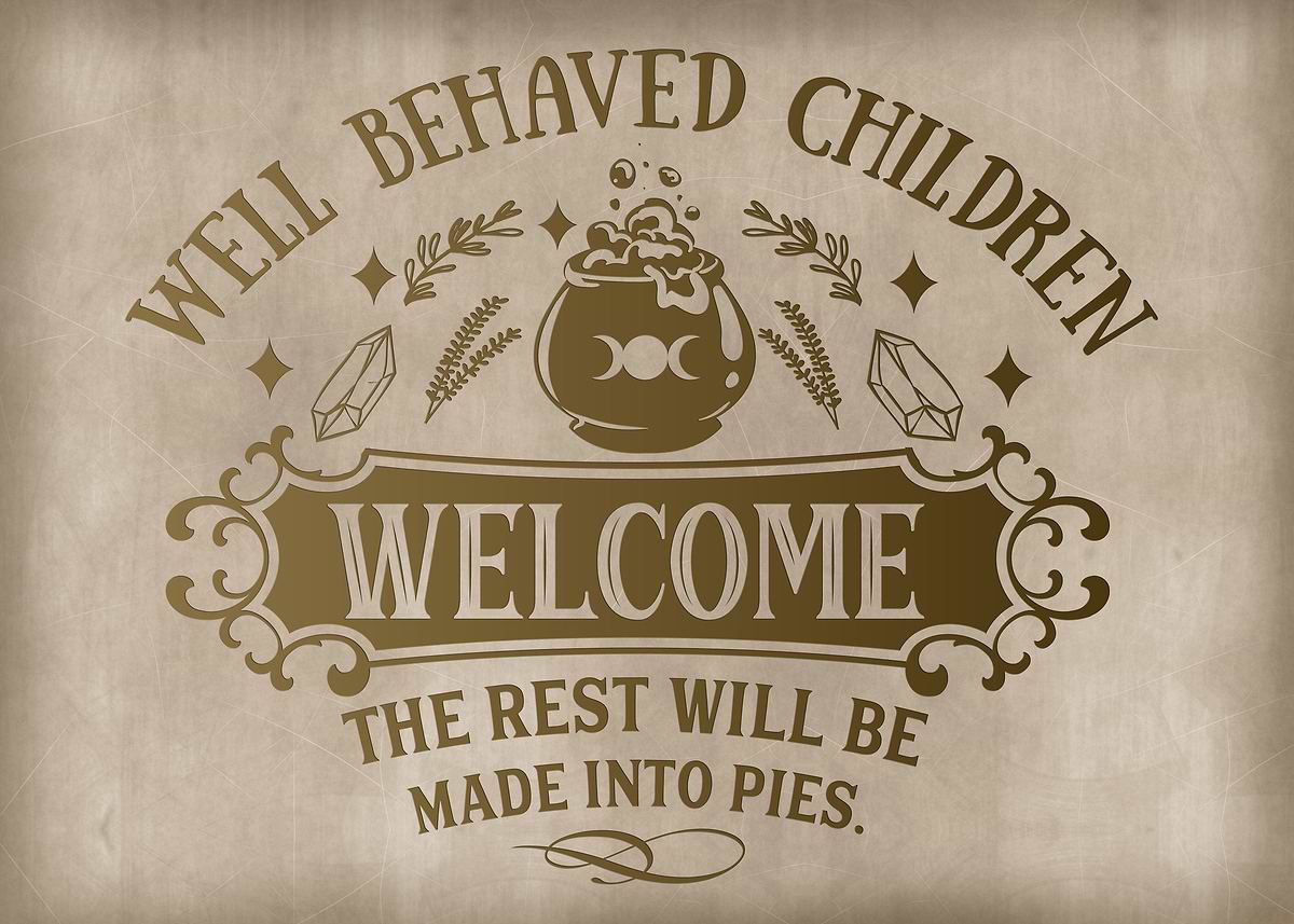 'Well behaved children' Poster, picture, metal print, paint by XandYart ...