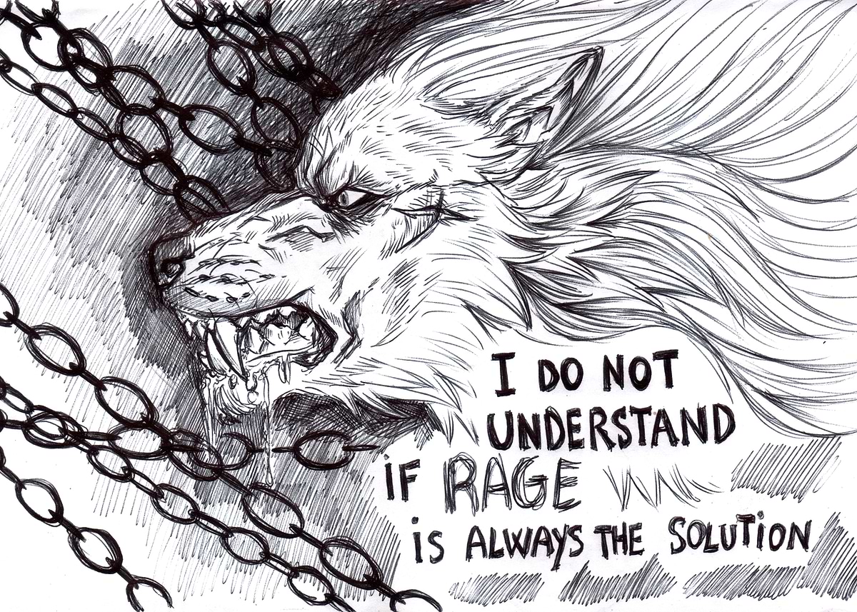 'What is rage' Poster, picture, metal print, paint by Furiarossa and ...