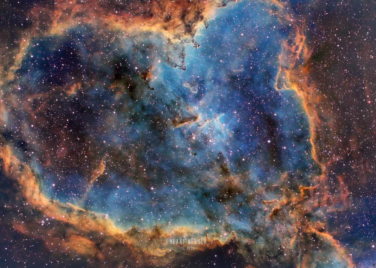 'Heart Nebula' Poster, picture, metal print, paint by Creatify ...