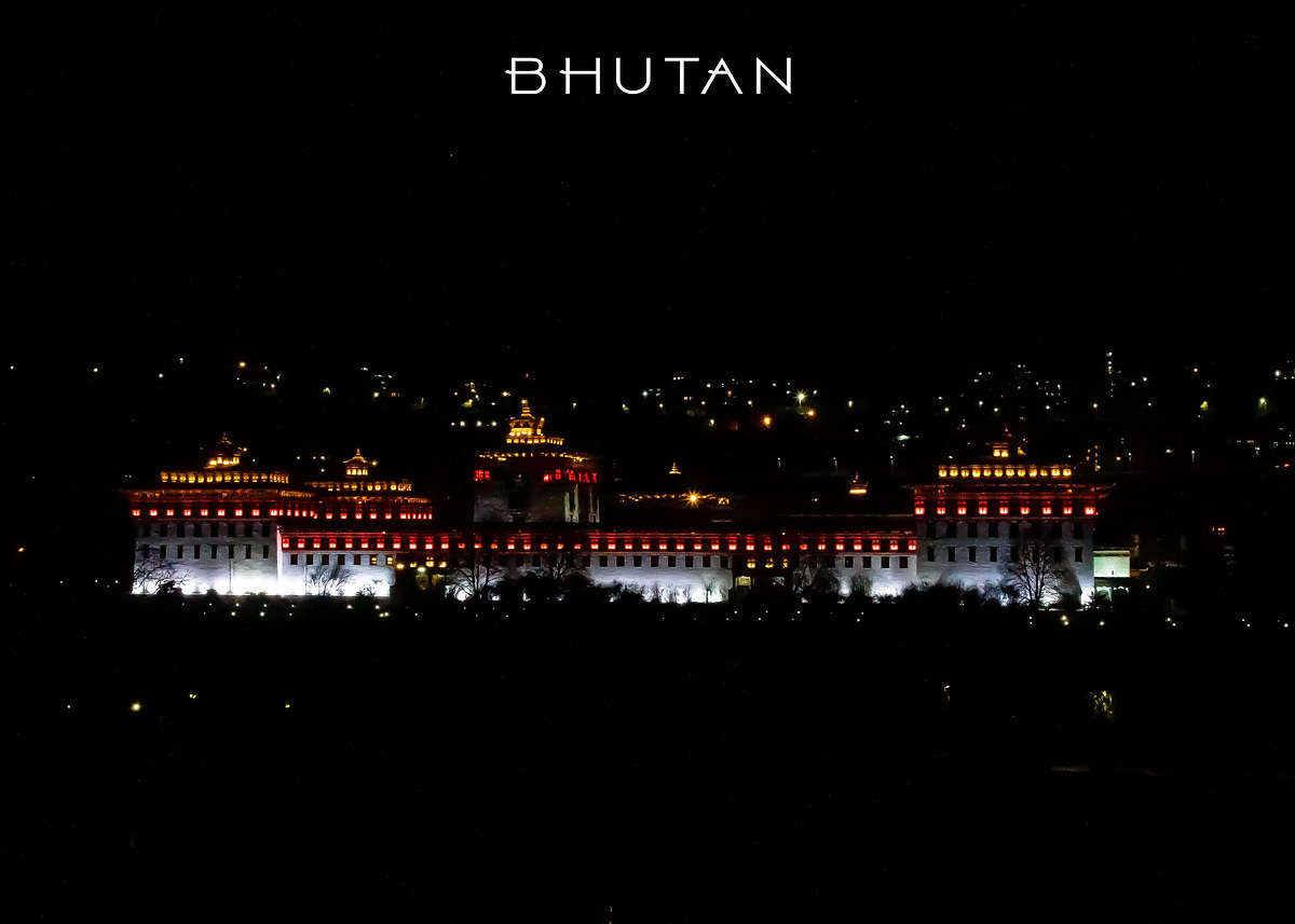 'Bhutan ' Poster, picture, metal print, paint by Famous City | Displate