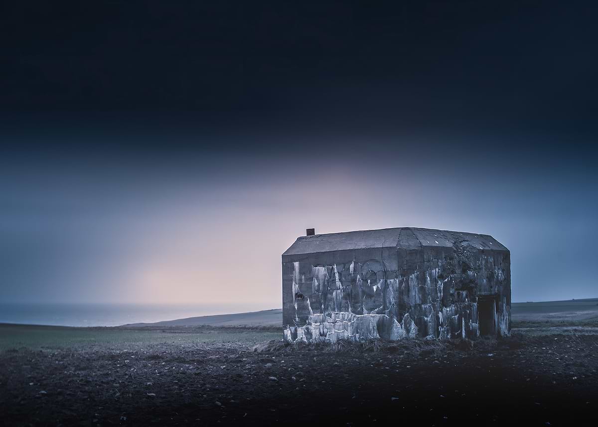 'bunker' Poster, picture, metal print, paint by twinklepod | Displate