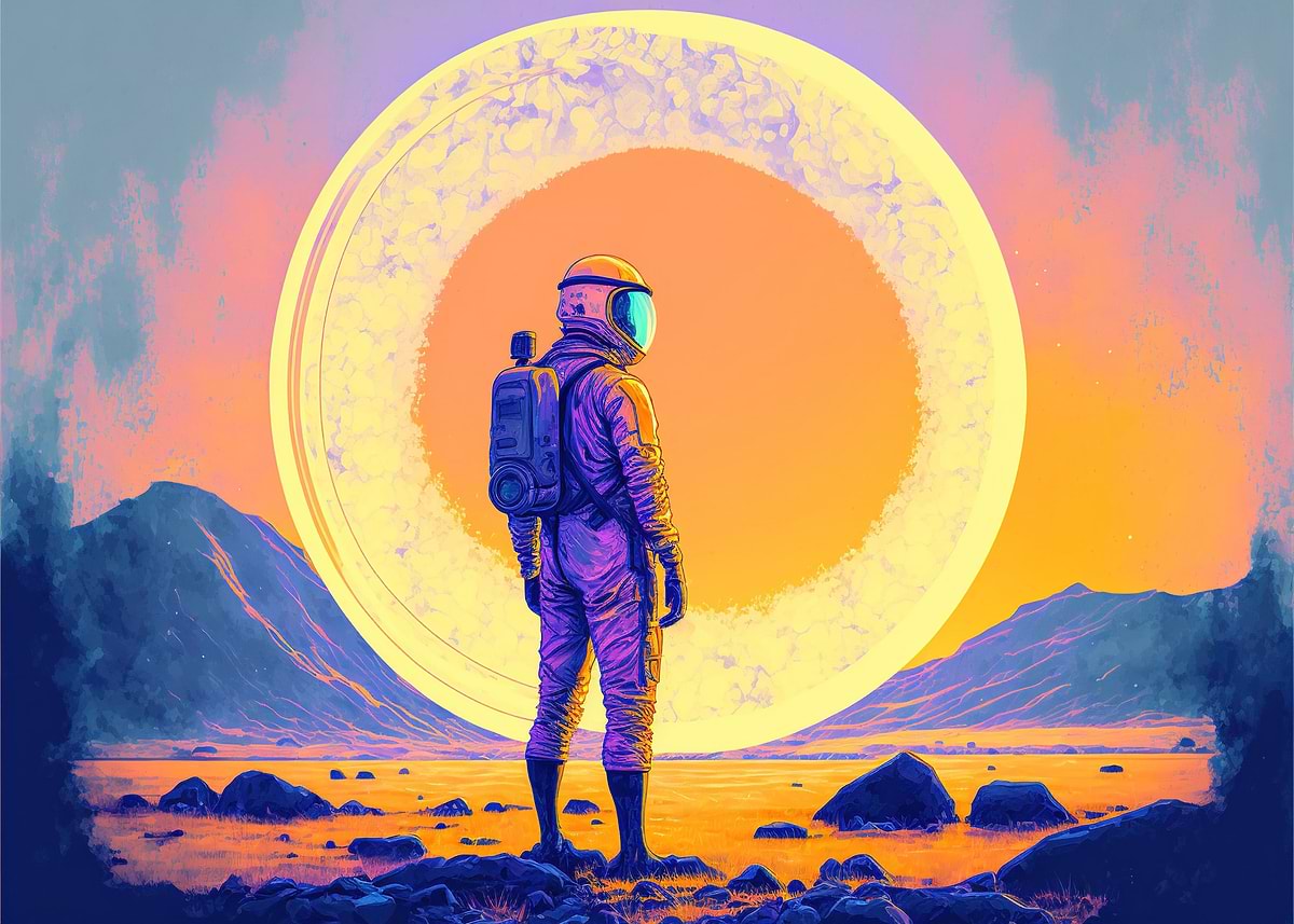 'Kepler 22D' Poster, picture, metal print, paint by Designersen | Displate