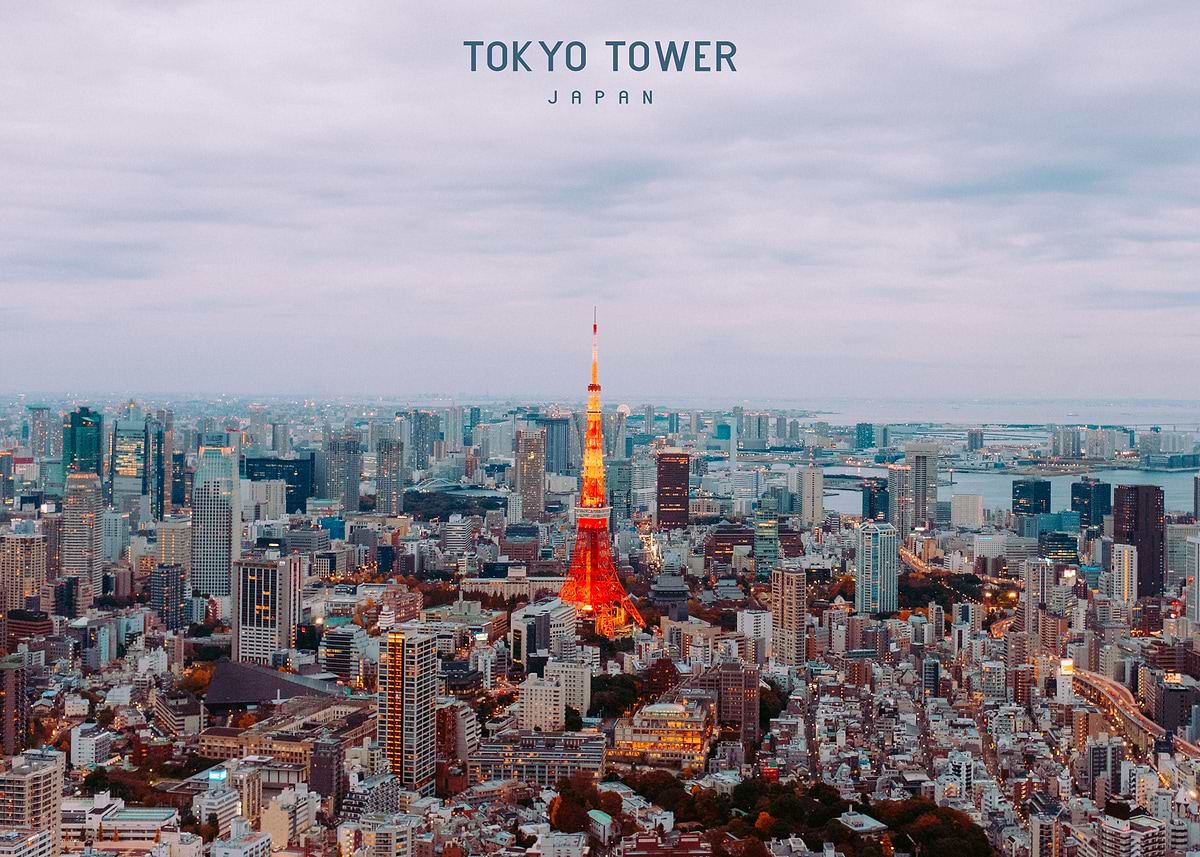 'Tokyo Tower ' Poster, picture, metal print, paint by Travel Addict ...