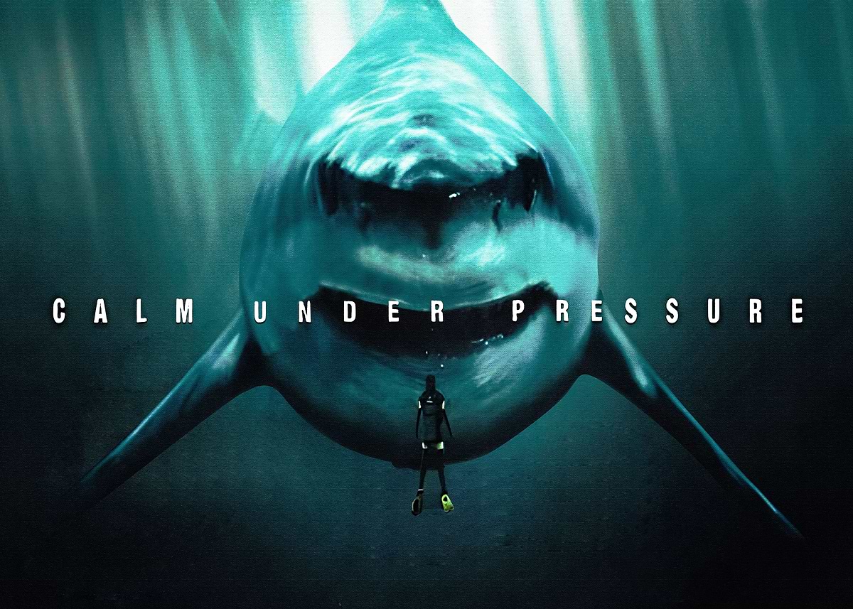 'Calm Under Pressure' Poster, picture, metal print, paint by Conceptual ...