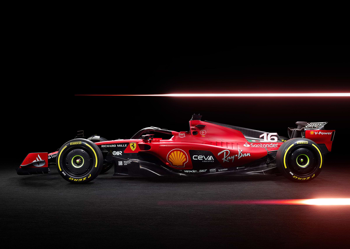 'Ferrari SF23 Formula 1 car' Poster, picture, metal print, paint by ...