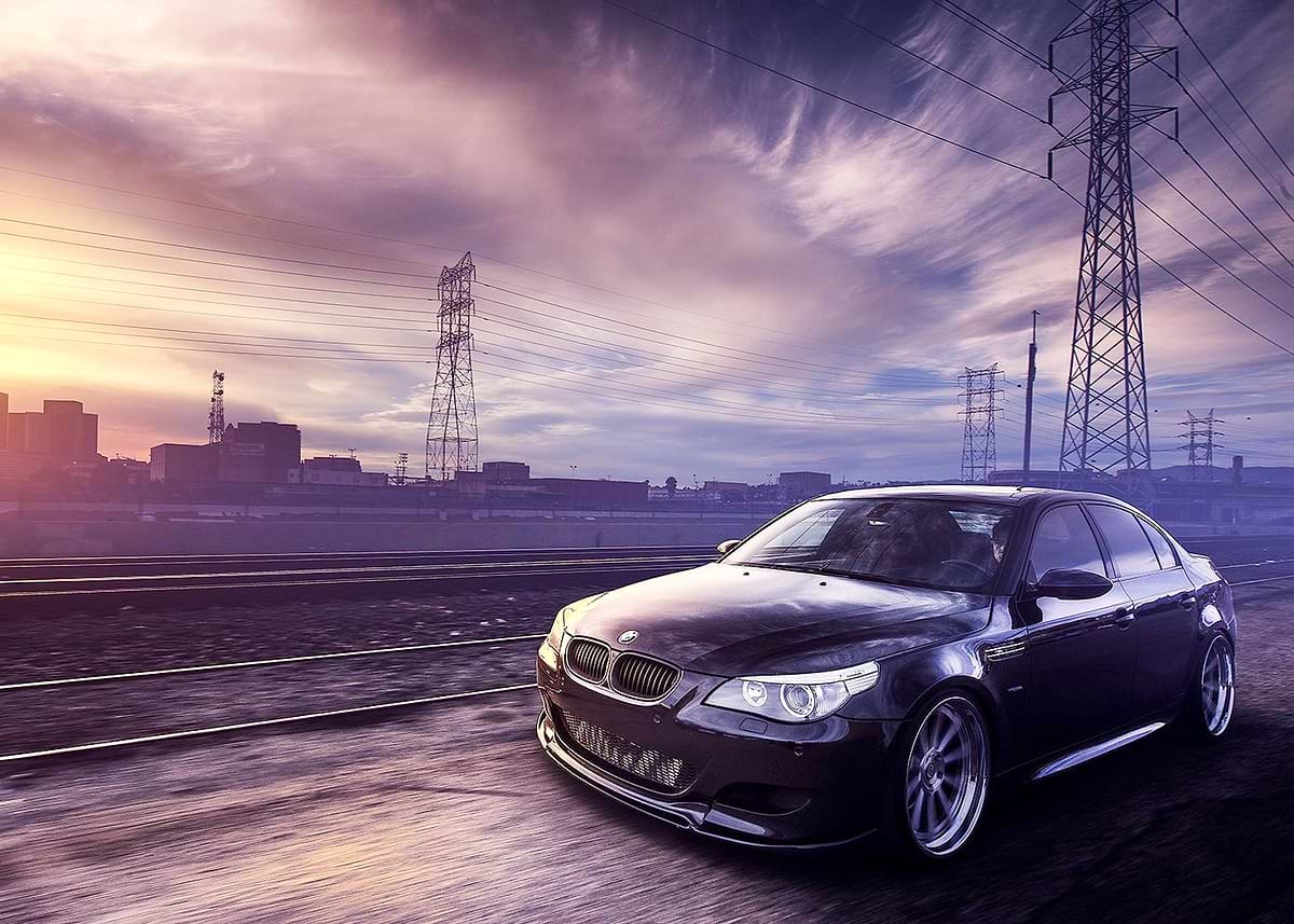 'BMW M5 E60' Poster, picture, metal print, paint by Horror Cars | Displate