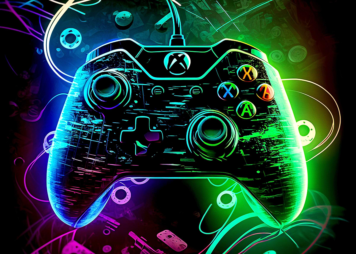 'Game Controller' Poster, picture, metal print, paint by khac vinh ...