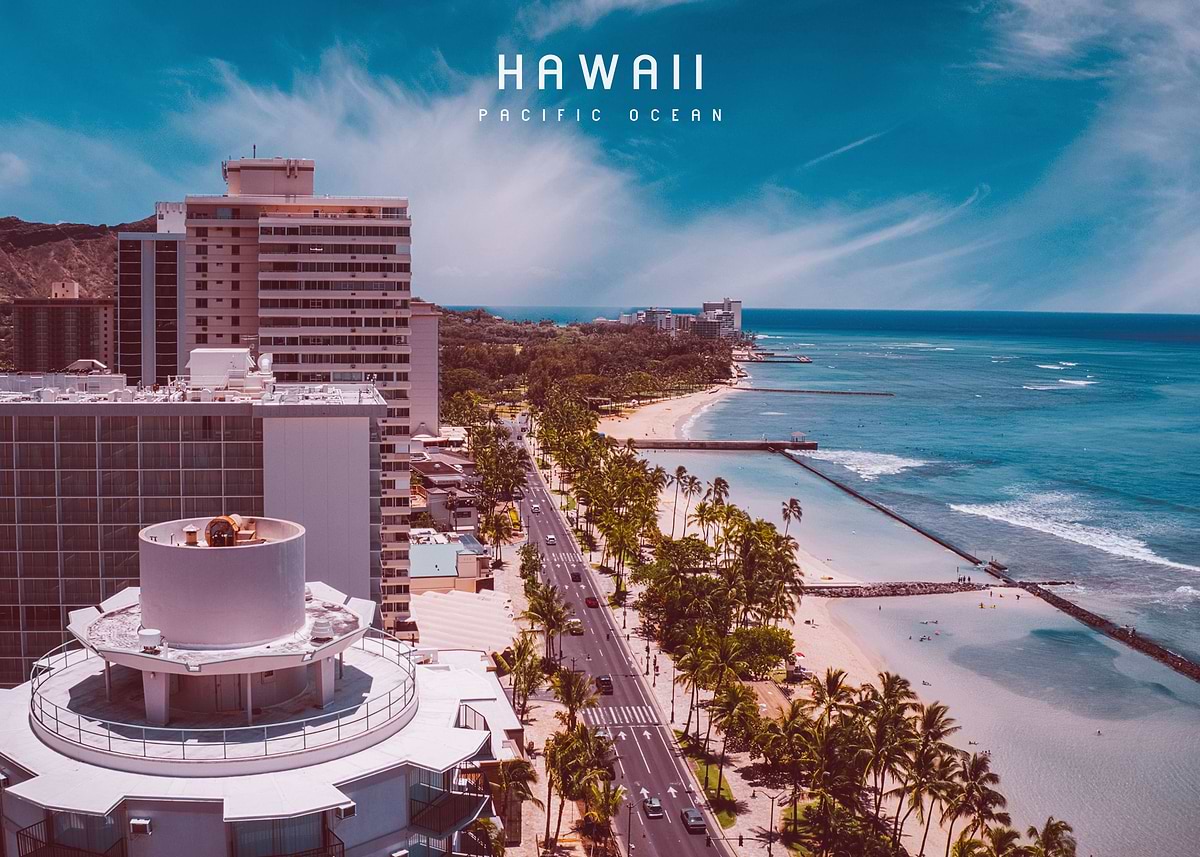 'Hawaii ' Poster, picture, metal print, paint by Travel Addict | Displate