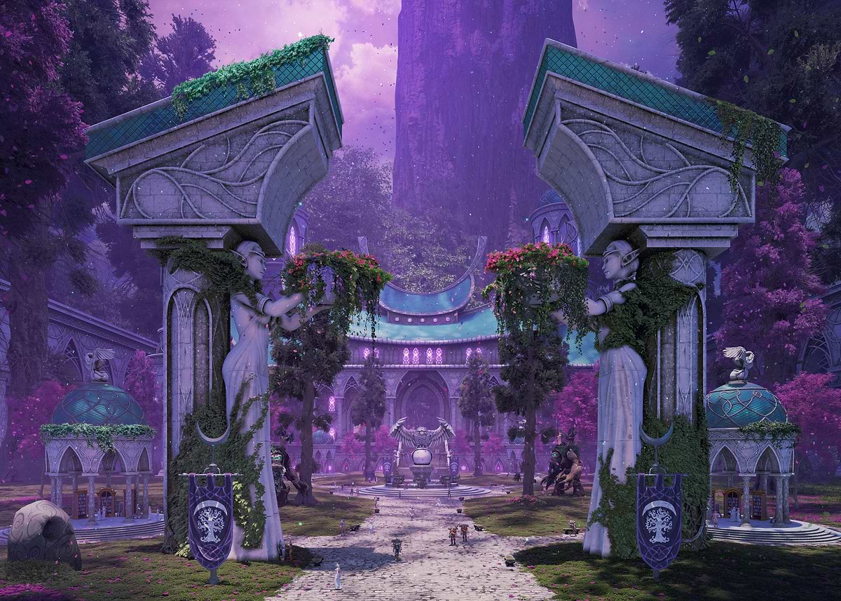 'Elven Citadel' Poster, picture, metal print, paint by dreamwalker ...