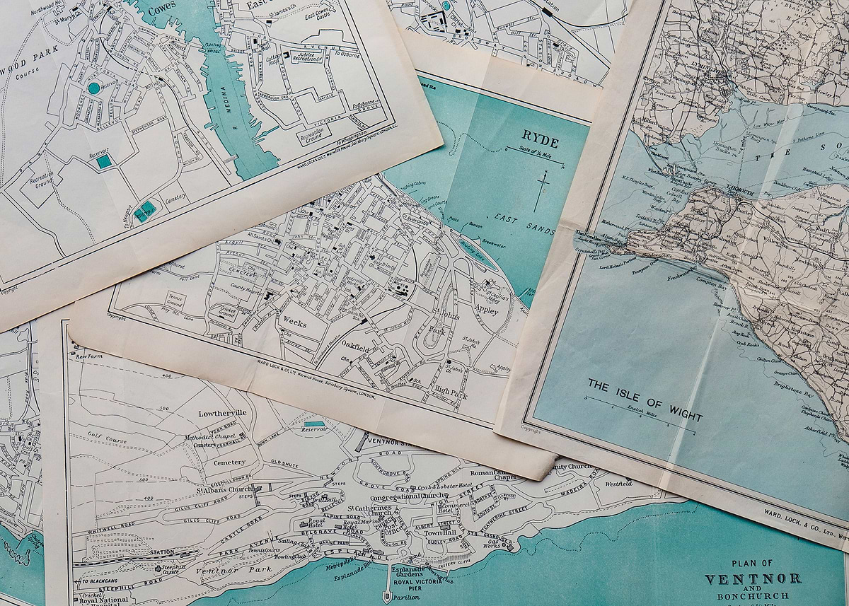 'Maps Poster ' Poster, picture, metal print, paint by Famous City ...