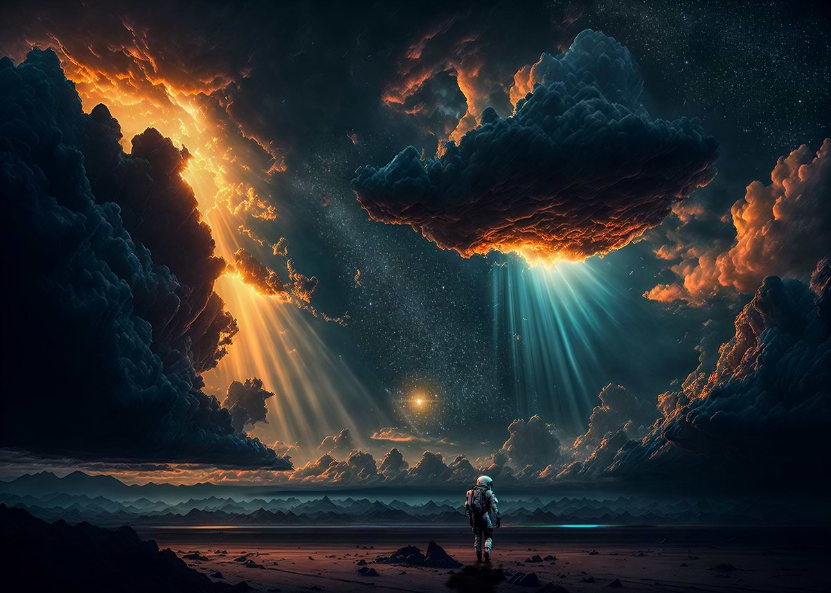 'Awaiting the Mothership' Poster, picture, metal print, paint by Arts ...