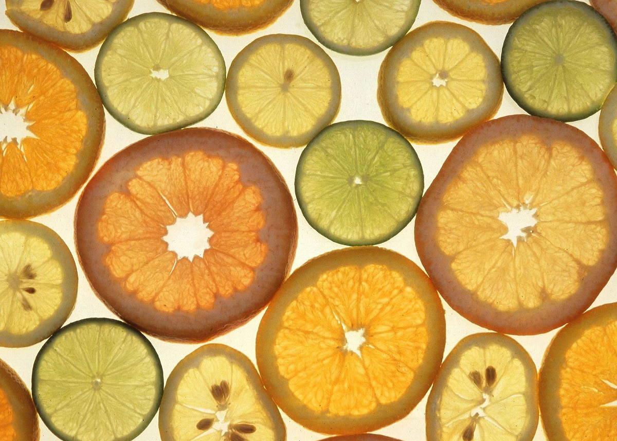 'citrus slices vintage' Poster, picture, metal print, paint by ...
