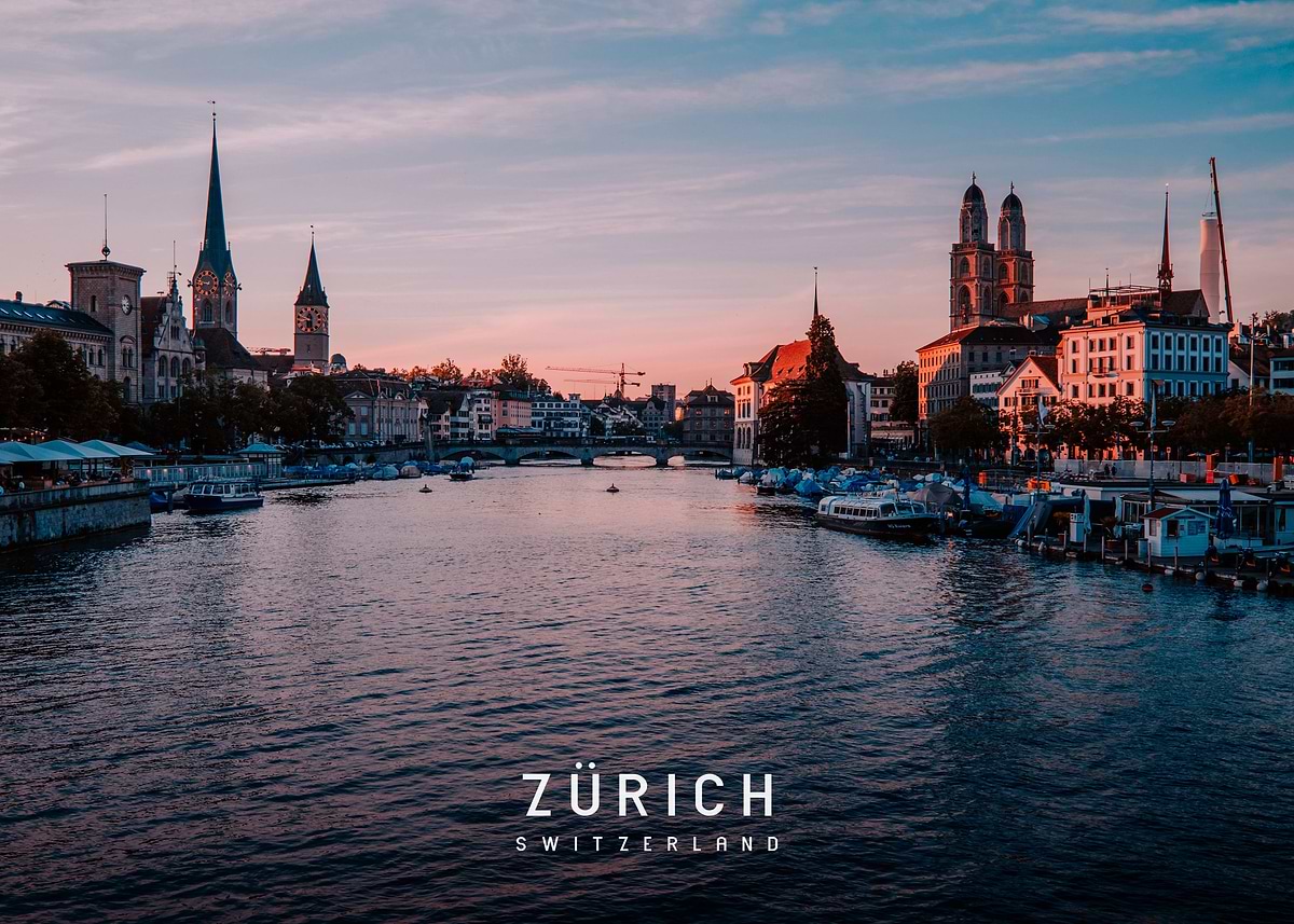 'Zurich ' Poster, picture, metal print, paint by Big City | Displate