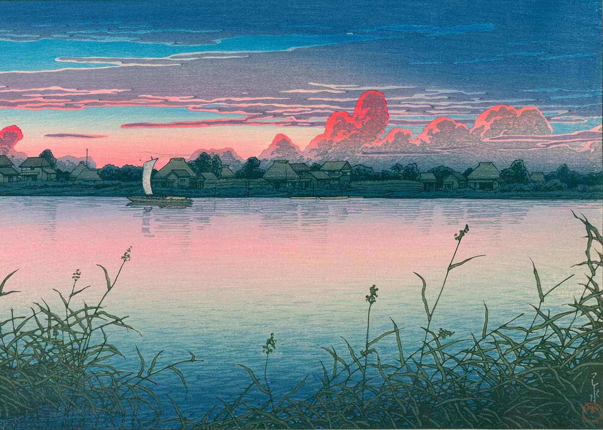 'Kawase Hasui Early Autumn' Poster, picture, metal print, paint by ...