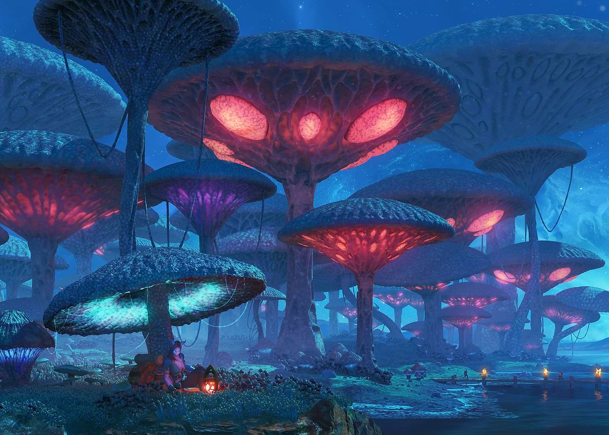 'Mushroom Woodland' Poster, picture, metal print, paint by dreamwalker ...
