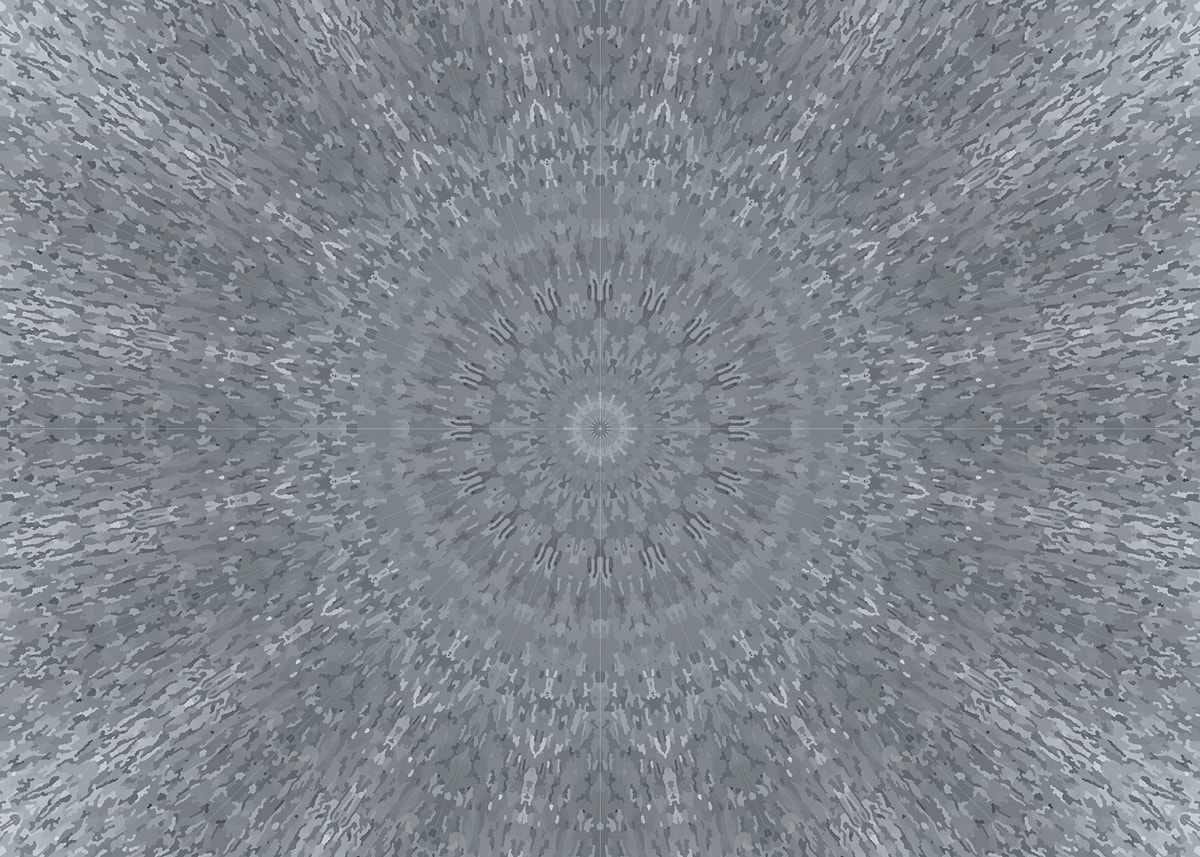 'Lacy grey Kaleidoscope 1' Poster, picture, metal print, paint by Edy ...