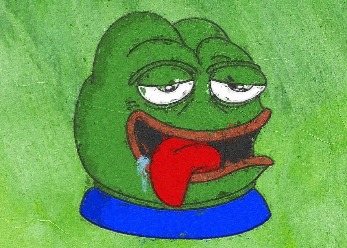 'Pepe the frog' Poster, picture, metal print, paint by Meme Daily ...
