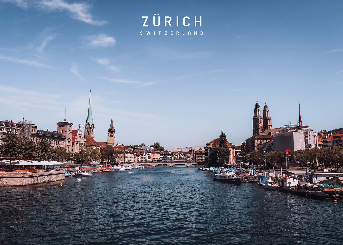 'Zurich ' Poster, picture, metal print, paint by Big City | Displate