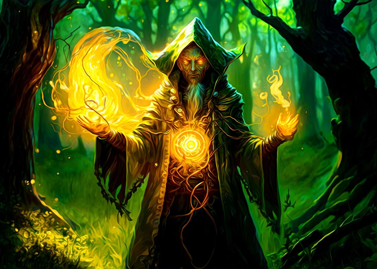 'Fantasy Wizard' Poster, picture, metal print, paint by nhatsk min ...