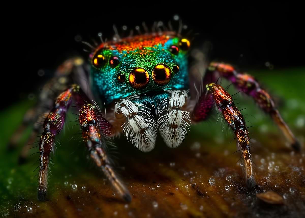 'Spider V1' Poster, picture, metal print, paint by Kitty Bern | Displate