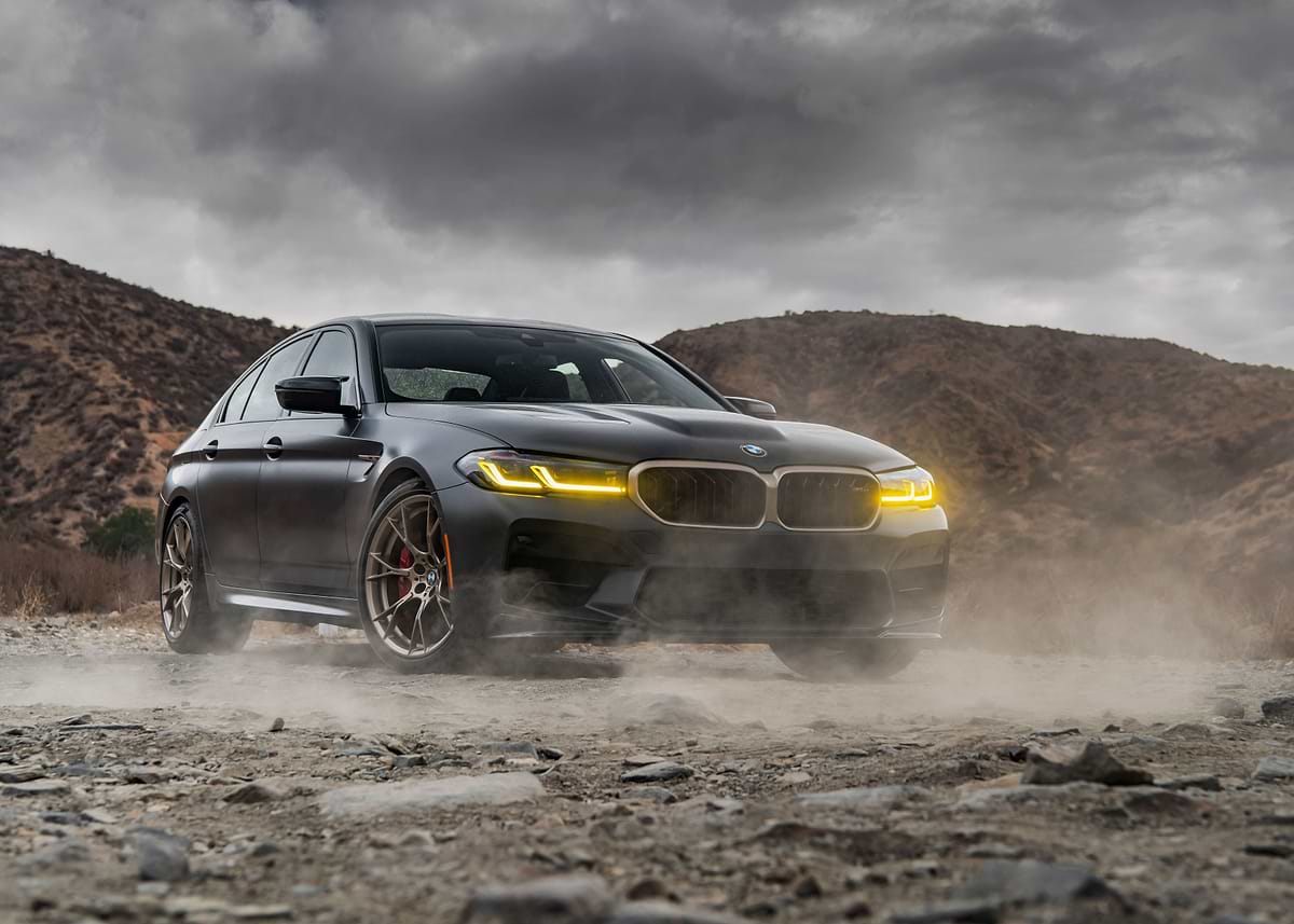 'BMW M5 CS' Poster, picture, metal print, paint by Indi Creator | Displate