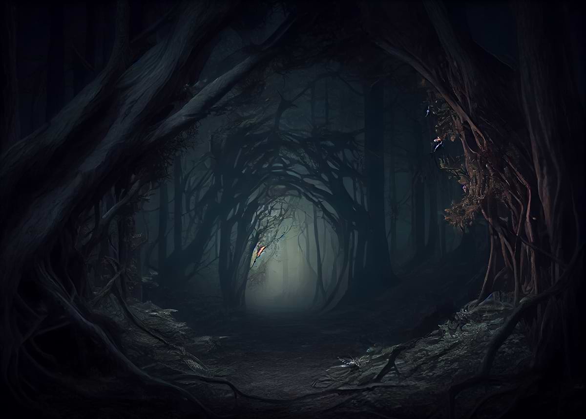 'Evil forest' Poster, picture, metal print, paint by Below Horizon ...