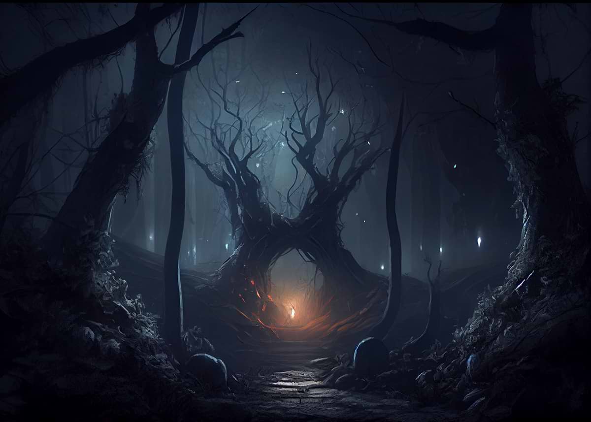 'Evil forest' Poster, picture, metal print, paint by Below Horizon ...