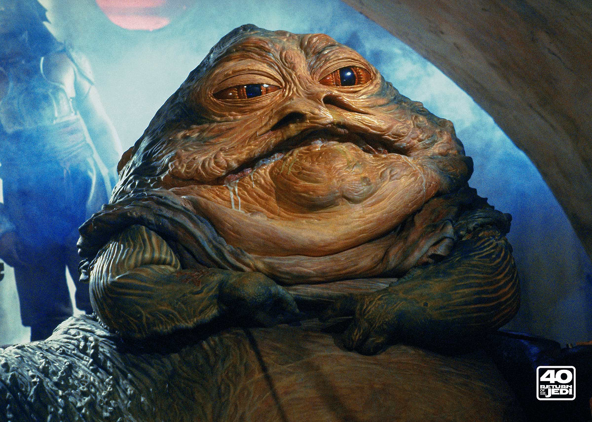 'Jabba the Hutt 1' Poster, picture, metal print, paint by Star Wars ...