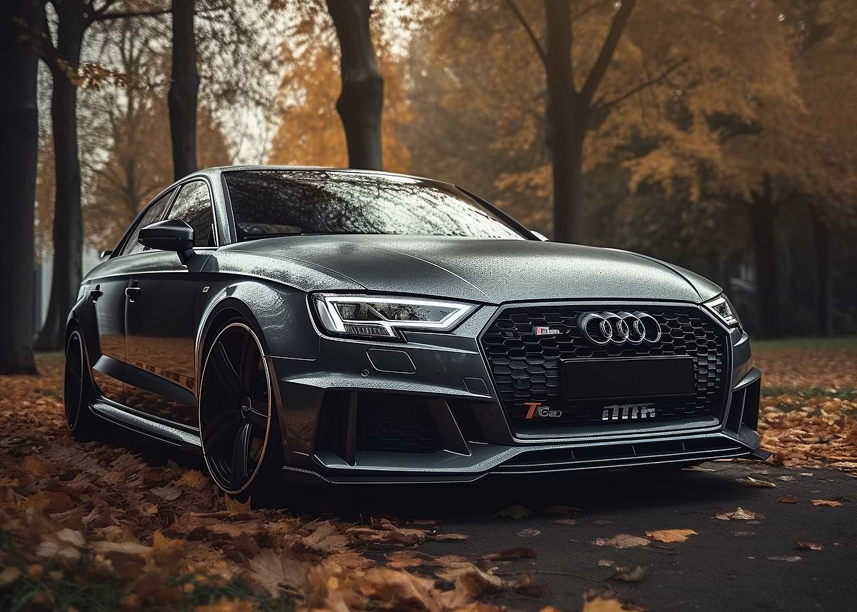 'Audi RS3 by Autumn' Poster, picture, metal print, paint by Zukato ...