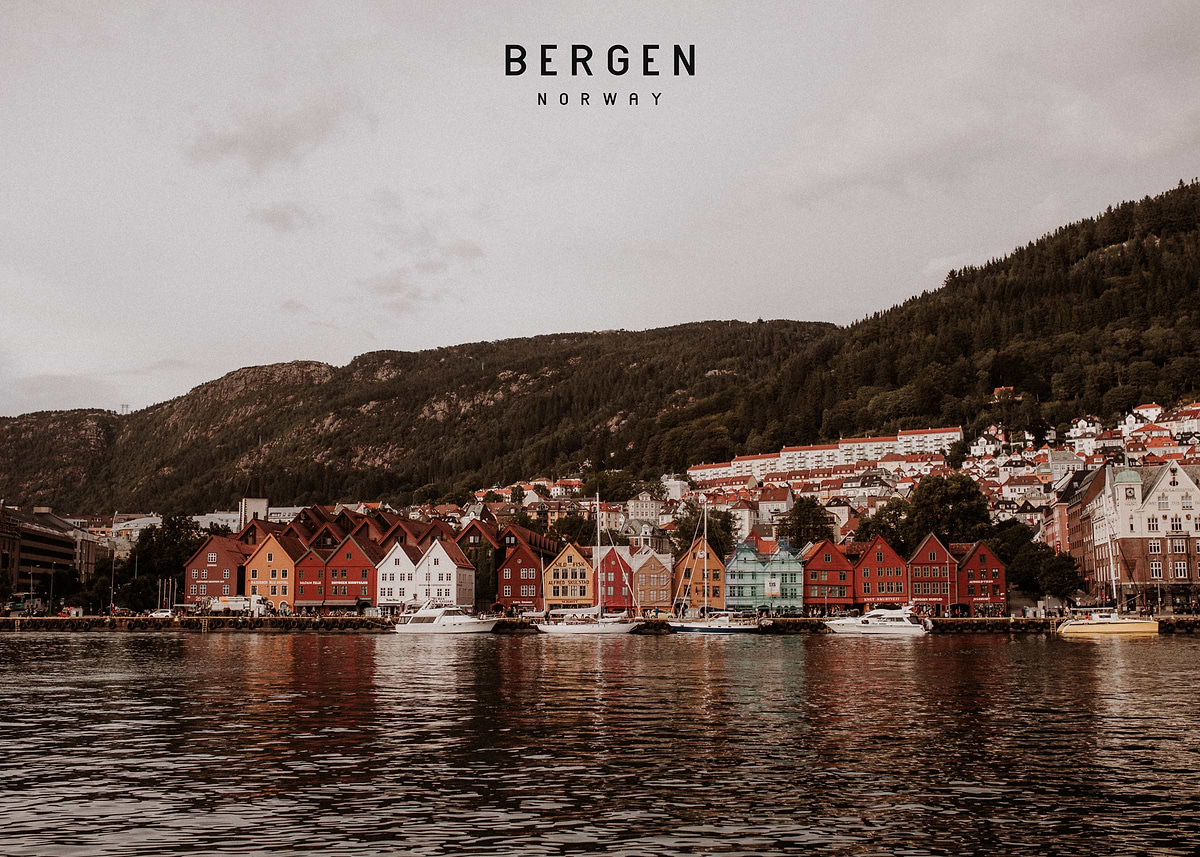 'Bergen ' Poster, picture, metal print, paint by Explore Universe ...