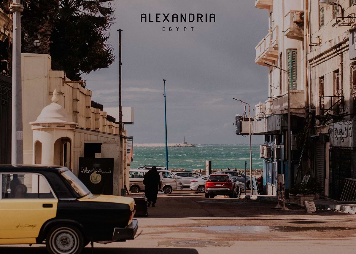 'Alexandria ' Poster, picture, metal print, paint by Famous City | Displate