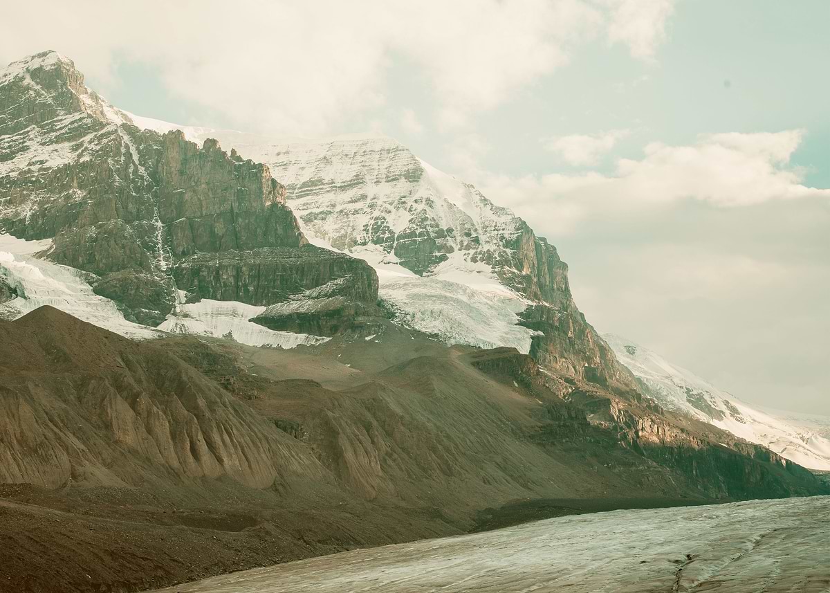 'SNOW MOUNTAIN ' Poster, picture, metal print, paint by LuckStory ...
