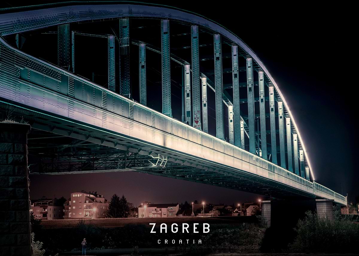 'Zagreb ' Poster, picture, metal print, paint by Big City | Displate