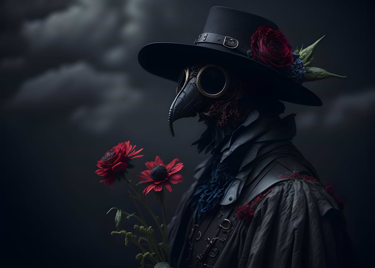 'Plague Doctor 1' Poster, picture, metal print, paint by 1x Merch ...