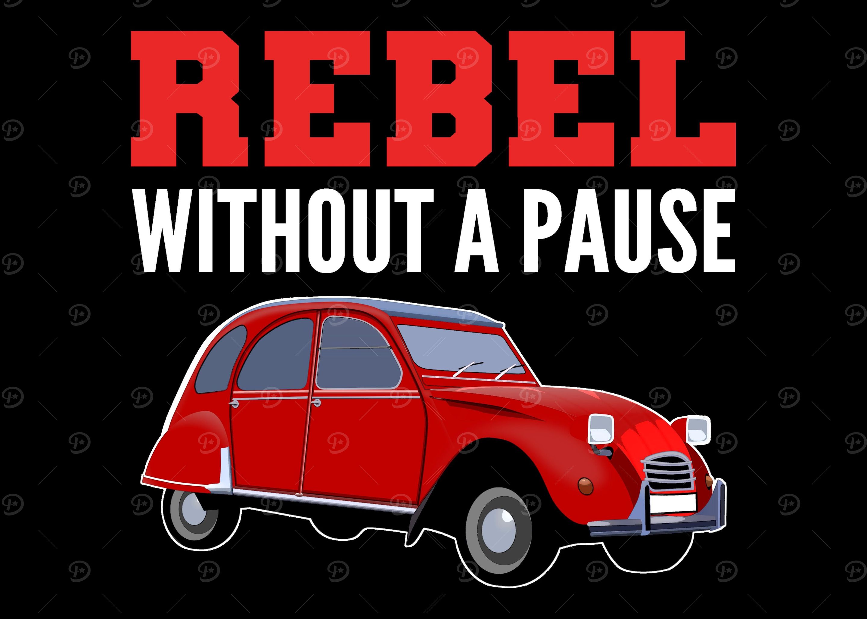 'Without a Pause Car Techni' Poster, picture, metal print, paint by ...