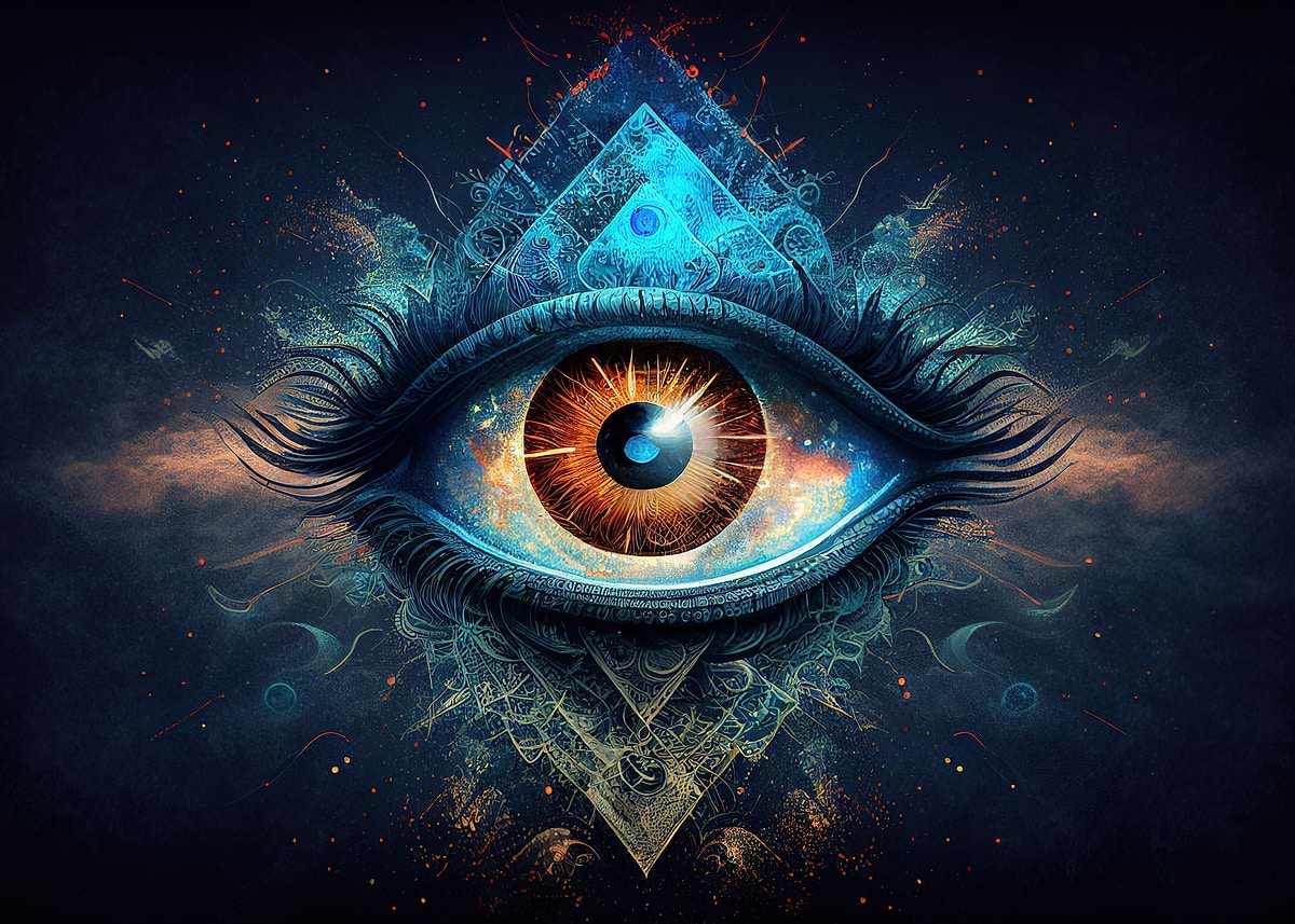 'Third eye Space' Poster, picture, metal print, paint by Anil Gamble ...