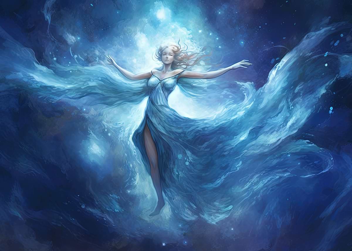 'Air Elemental' Poster, picture, metal print, paint by E | Displate