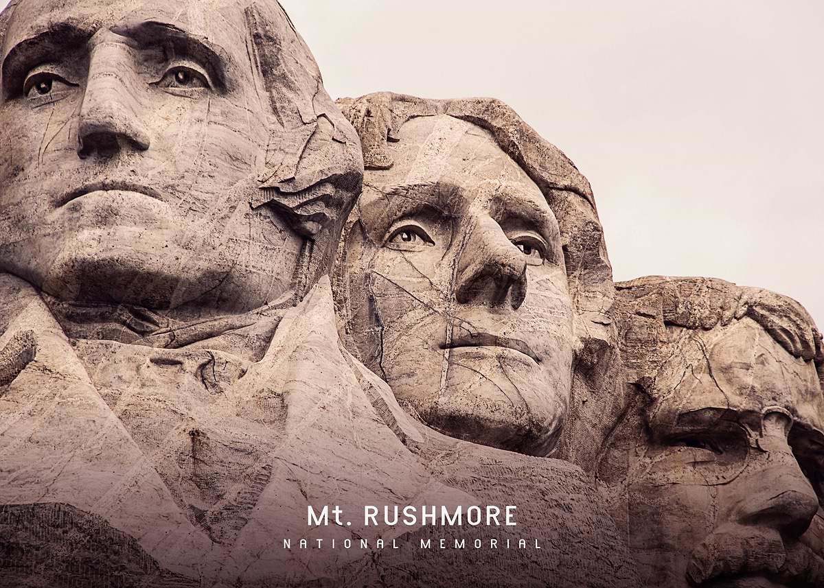 'Mount Rushmore ' Poster, picture, metal print, paint by Big City ...