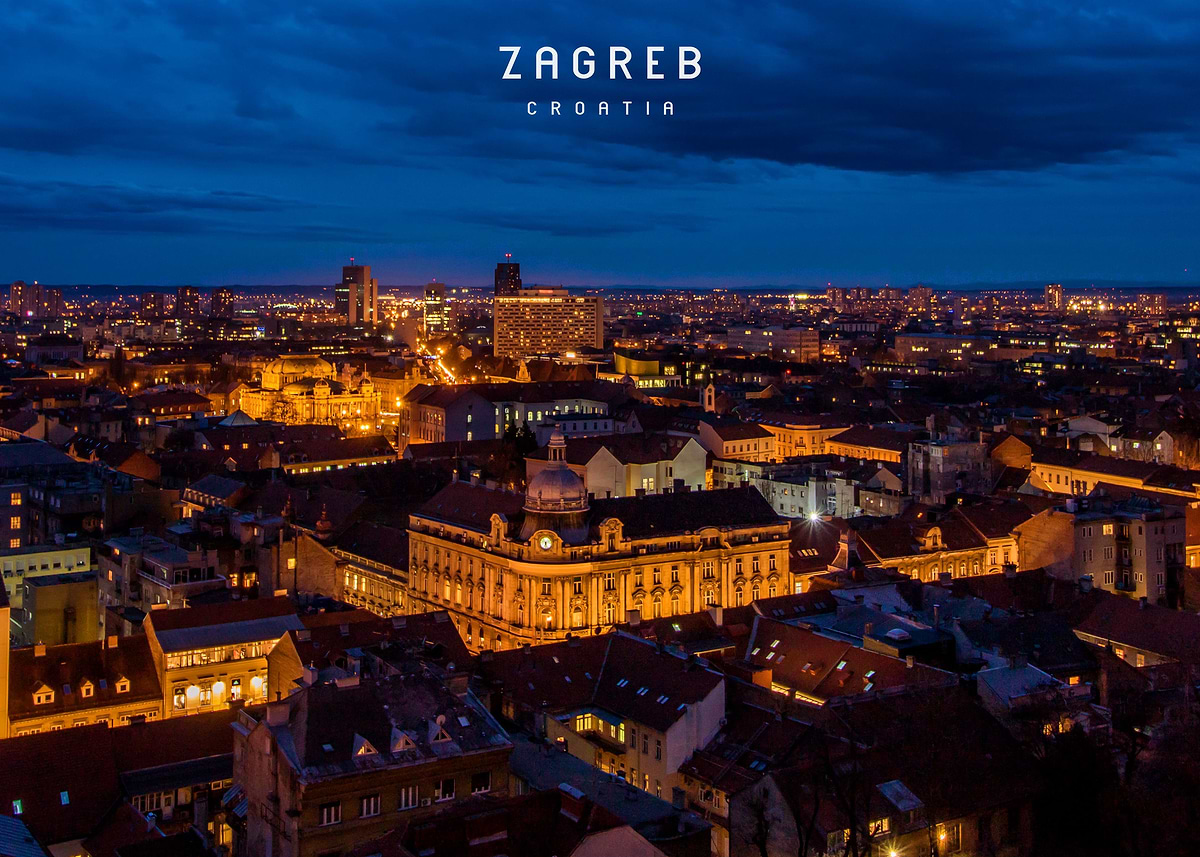 'Zagreb ' Poster, picture, metal print, paint by Big City | Displate