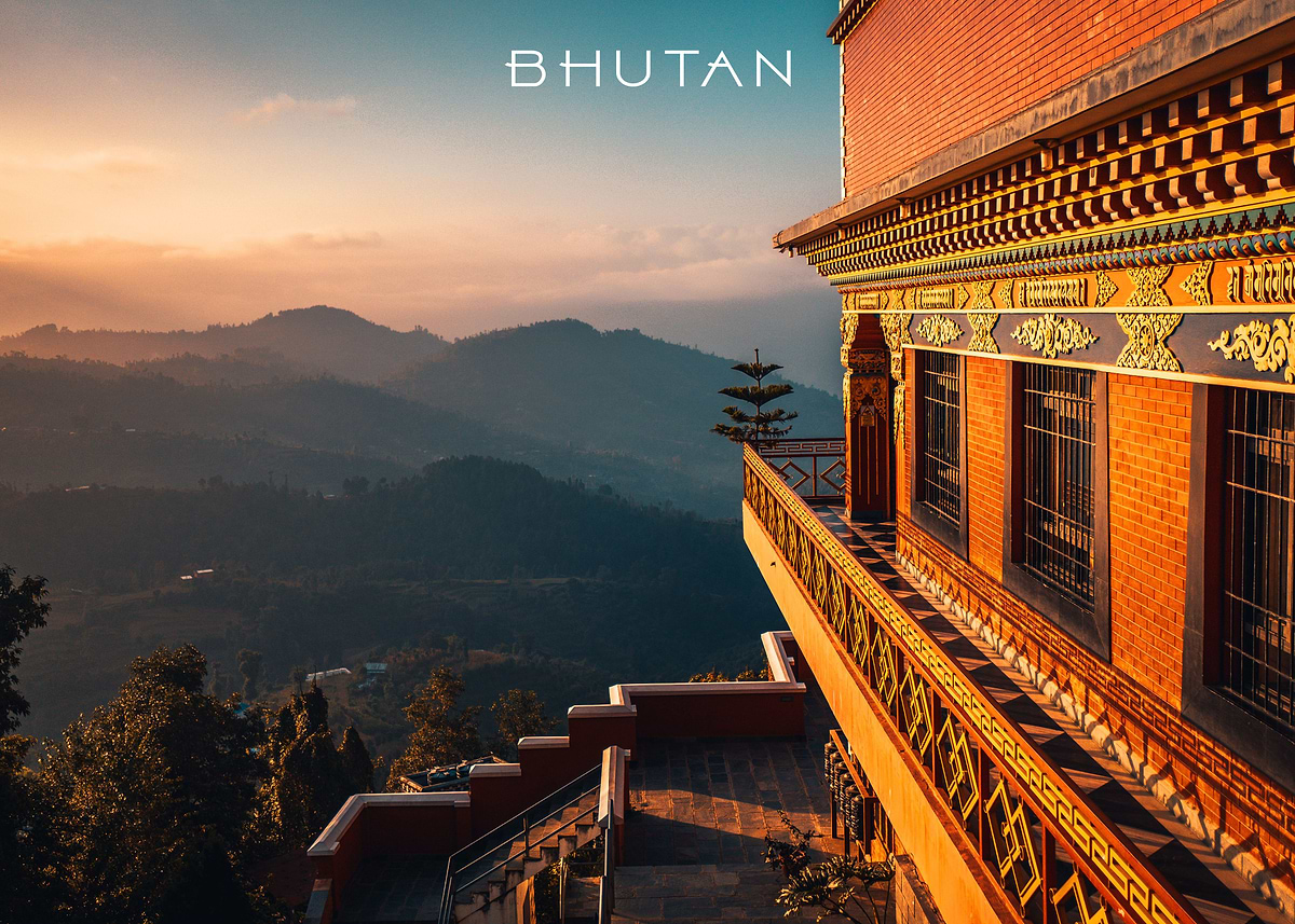'Bhutan ' Poster, picture, metal print, paint by Famous City | Displate