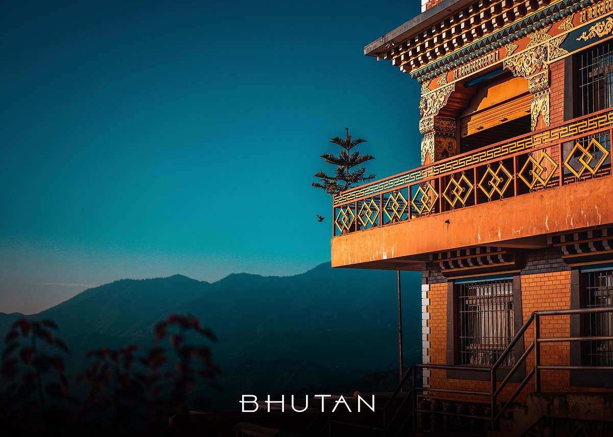 'Bhutan ' Poster, picture, metal print, paint by Famous City | Displate
