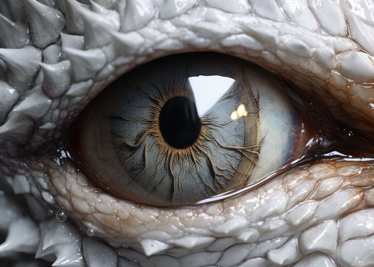 'Bone Dragon Eye Monarch ' Poster, picture, metal print, paint by Star ...