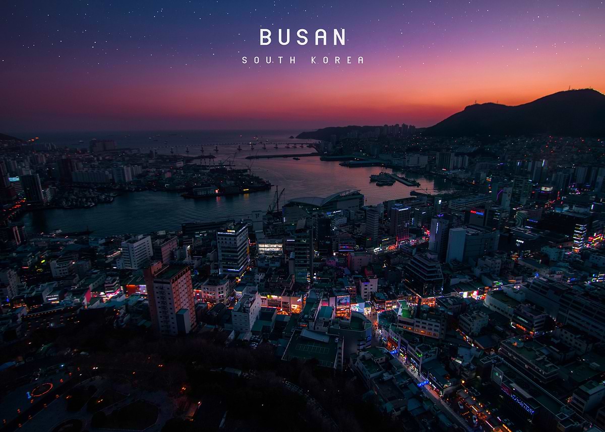 'Busan ' Poster, picture, metal print, paint by Big City | Displate